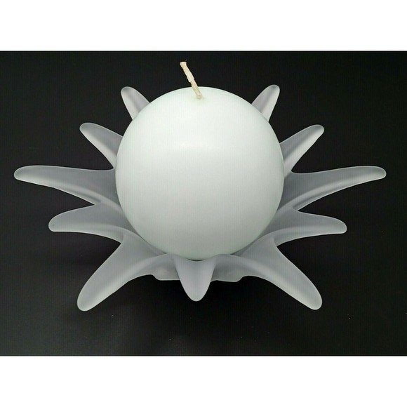 PartyLite | Accents | Partylite Splash Sunburst Frosted Glass Candle ...